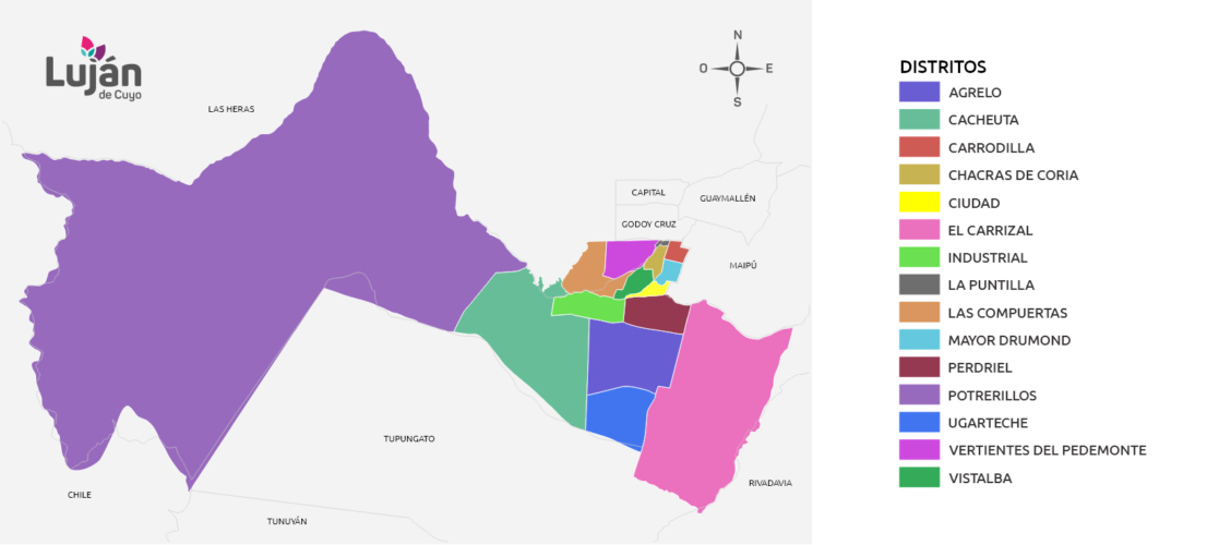 Distritos – Turismo Luján de Cuyo, Mendoza, Argentina
